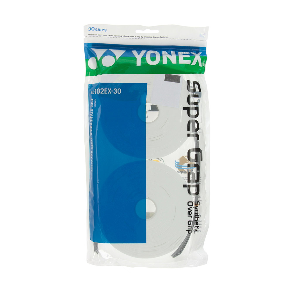 Yonex Super Grap x 30 Racket Grip White MisterTennis.com