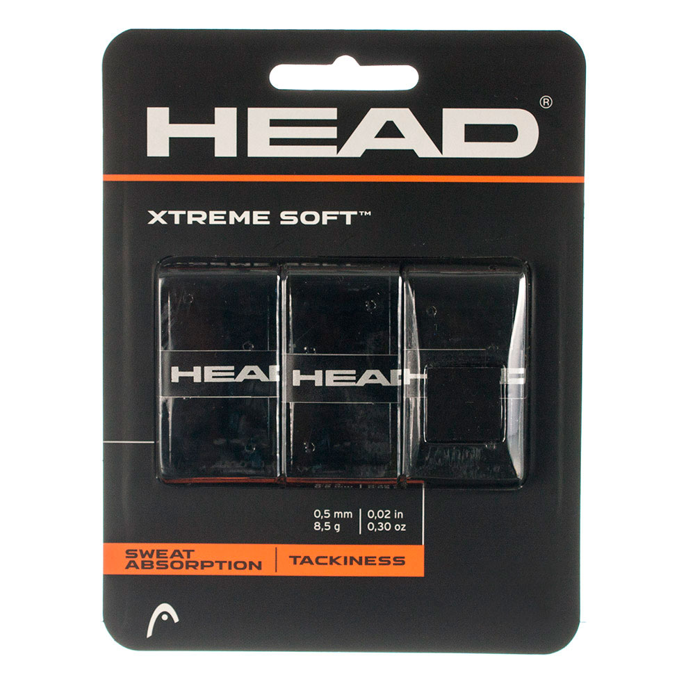 Head Xtreme Soft x 3 Overgrip Tennis - Black