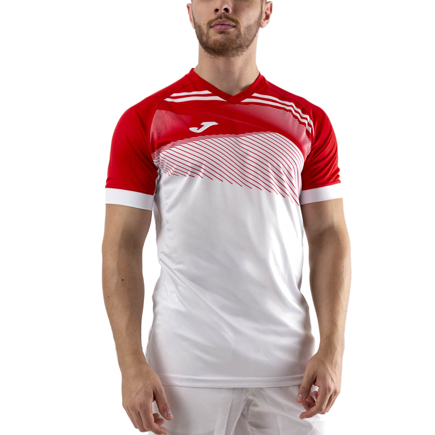 Joma Supernova II Men's Tennis T-Shirt - Red/White