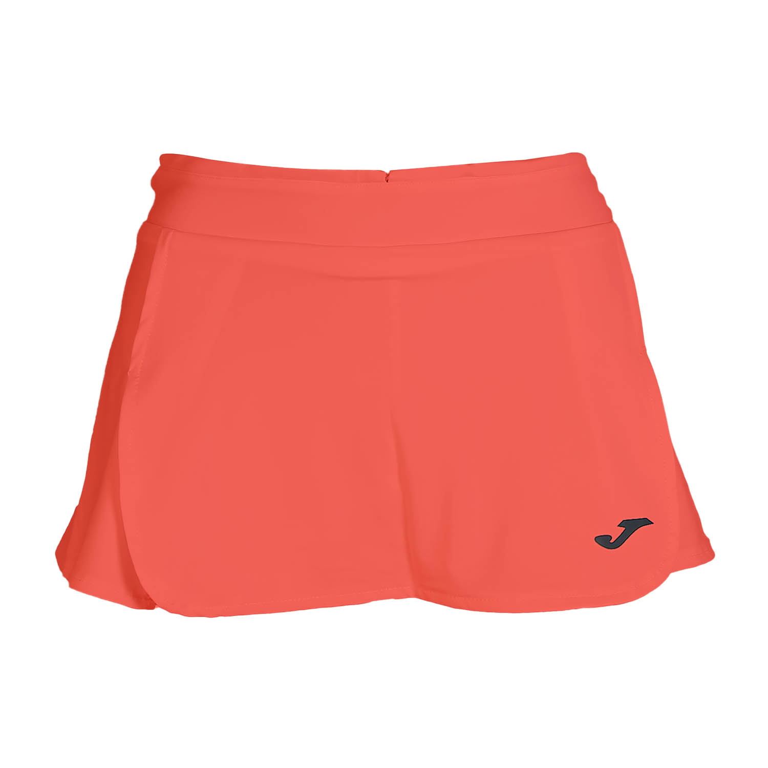 Joma Open II Girl's Tennis Skirt - Dark Orange Fluor