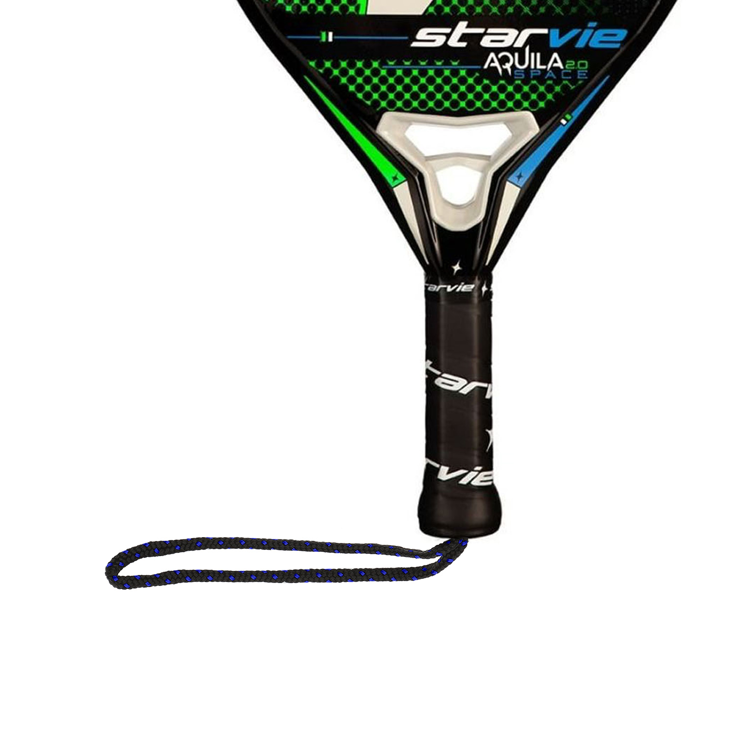 StarVie Aquila Space Speed 2.0 Padel Racket - Black/Blue/Green