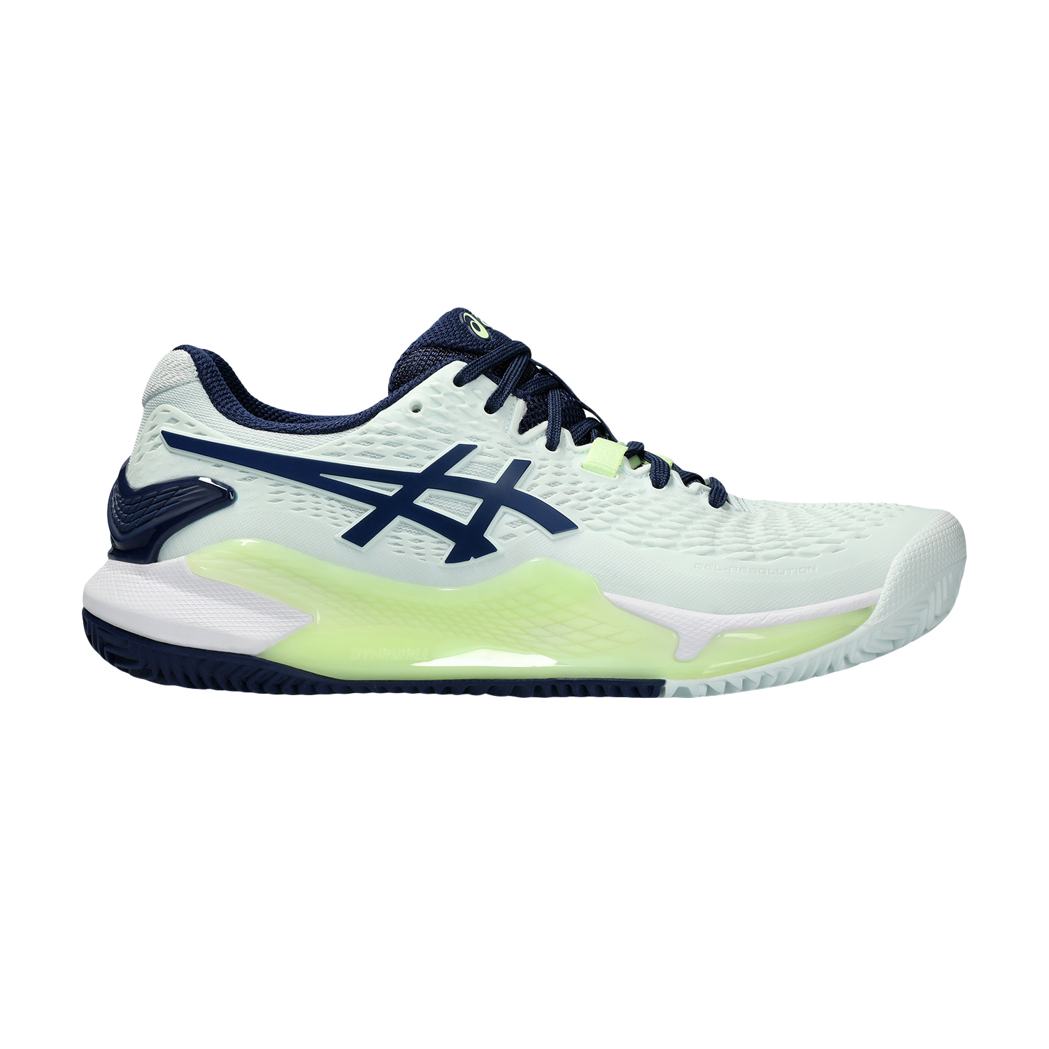ASICS Gel Resolution 9 CLAY (Women's) Pale Mint/Blue Expanse