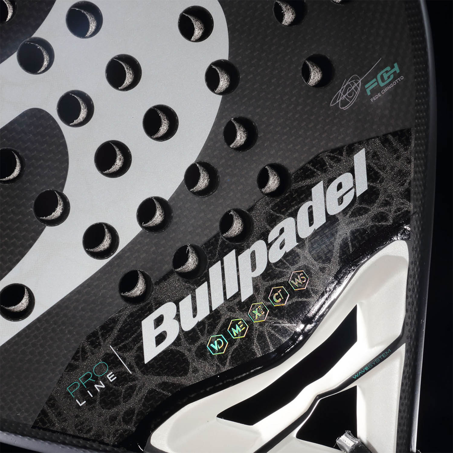 Bullpadel Neuron Padel Racket - Black/Grey