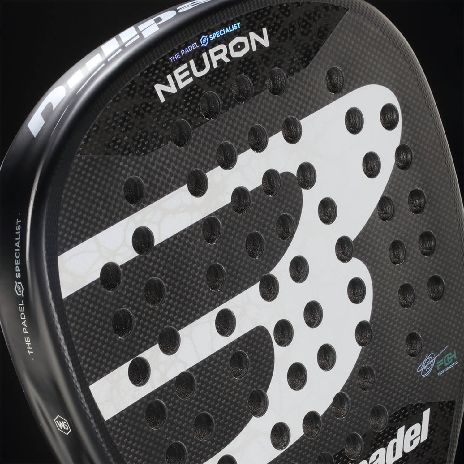 Bullpadel Neuron Padel Racket - Black/Grey