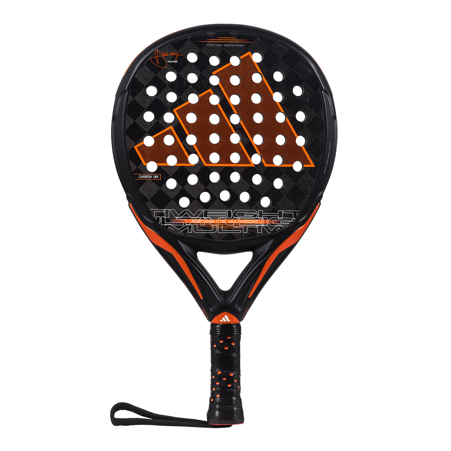 adidas Adipower Multiweight CTRL 3.3 Padel Racket - Black/Orange