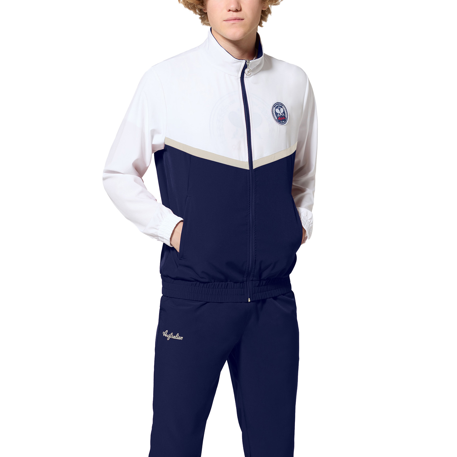 Australian Crew Legend Slam Men's Tennis Tracksuit - Sabbia