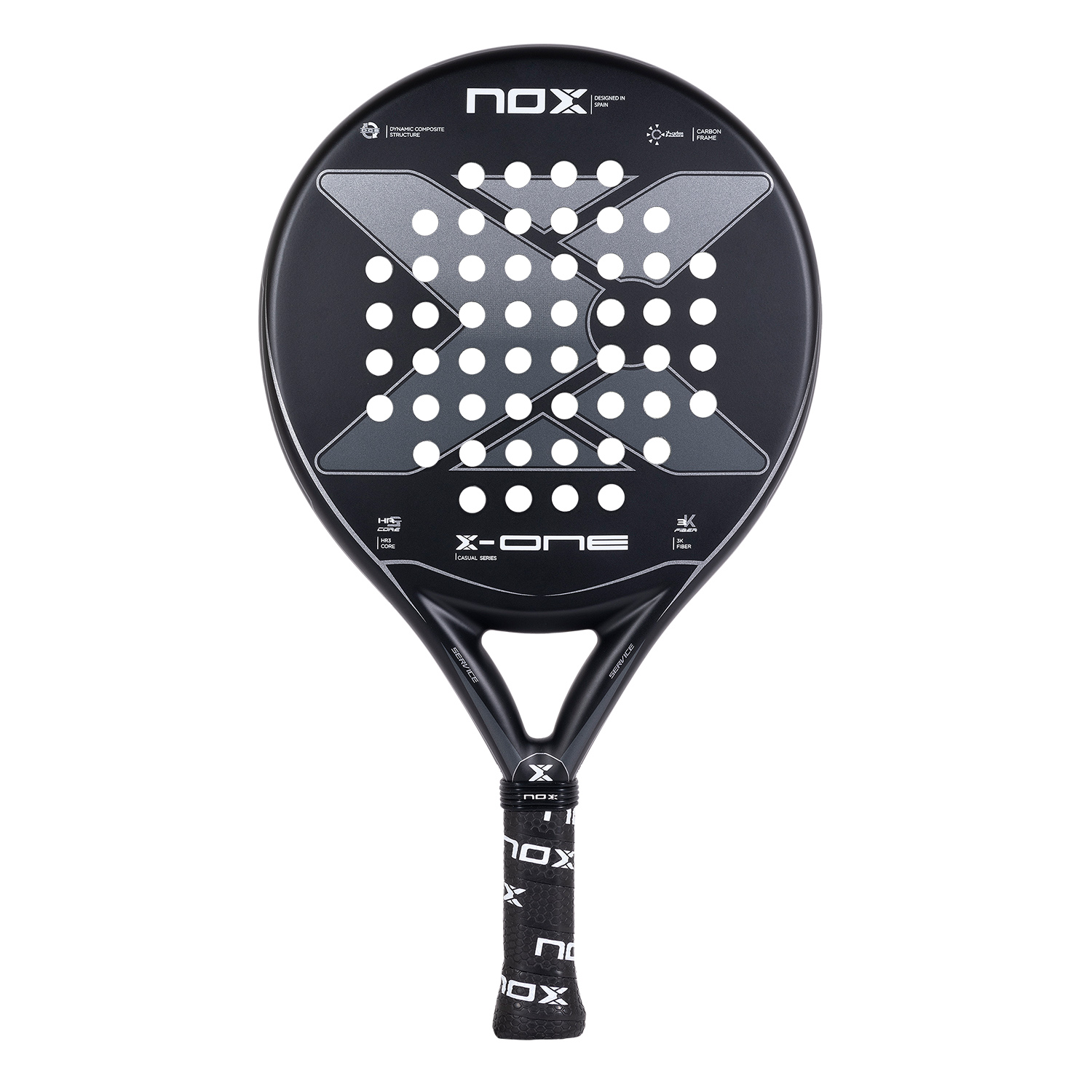 NOX X-ONE Padel Racket Black/Grey - MisterTennis.com
