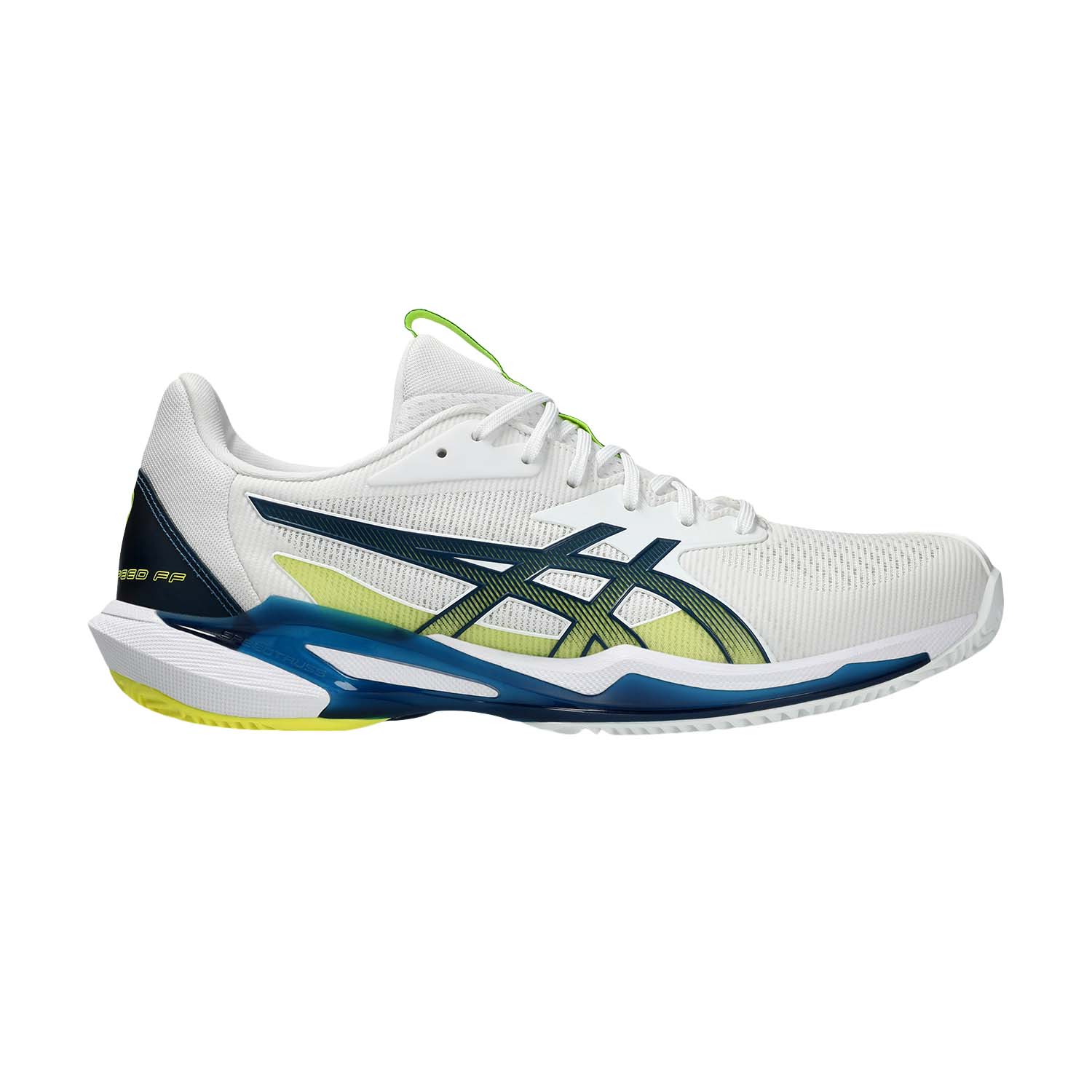 Asics Solution Speed FF 3 Clay Men's Tennis Shoes - White/Black