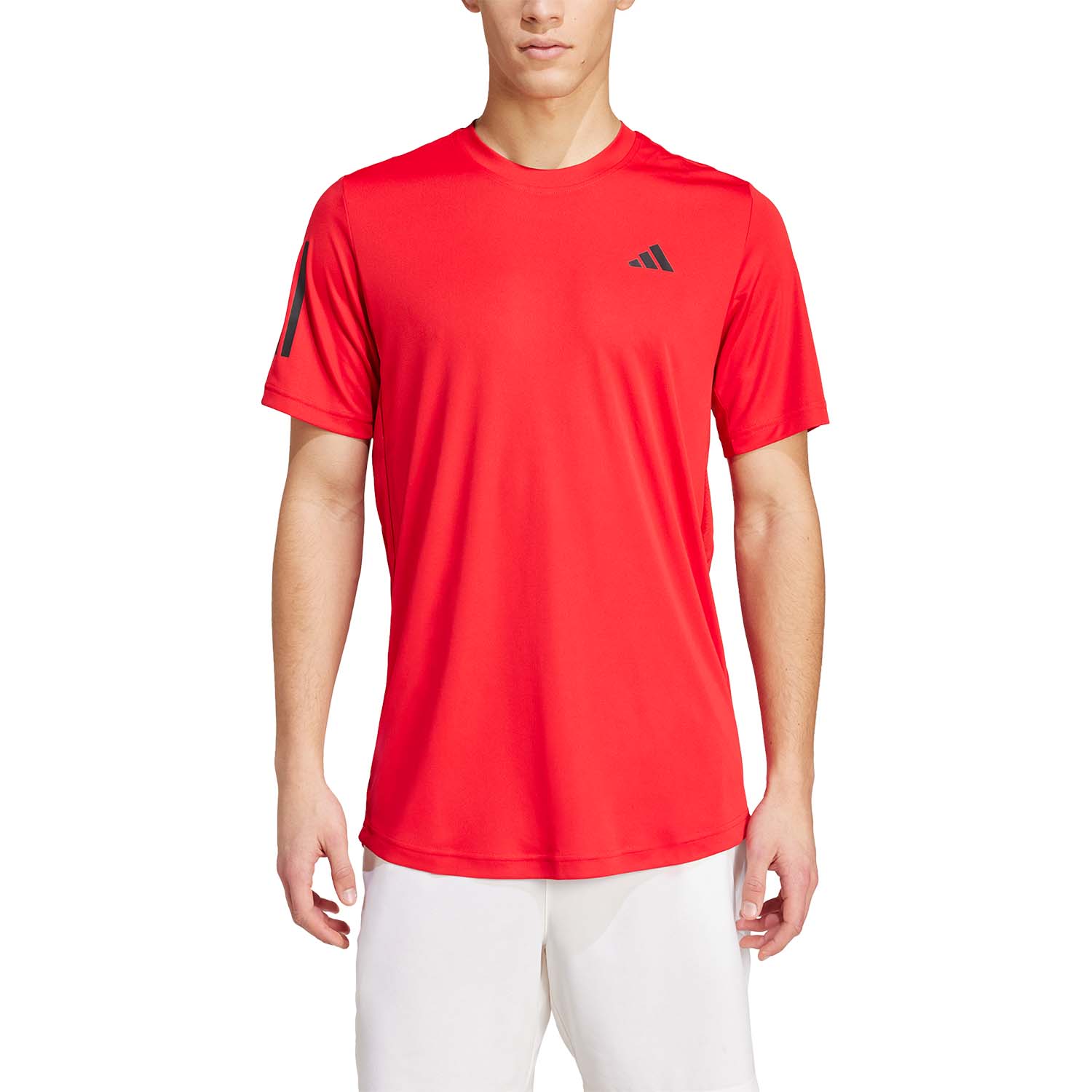 adidas Club 3 Stripes Men's Tennis T-Shirt - Black