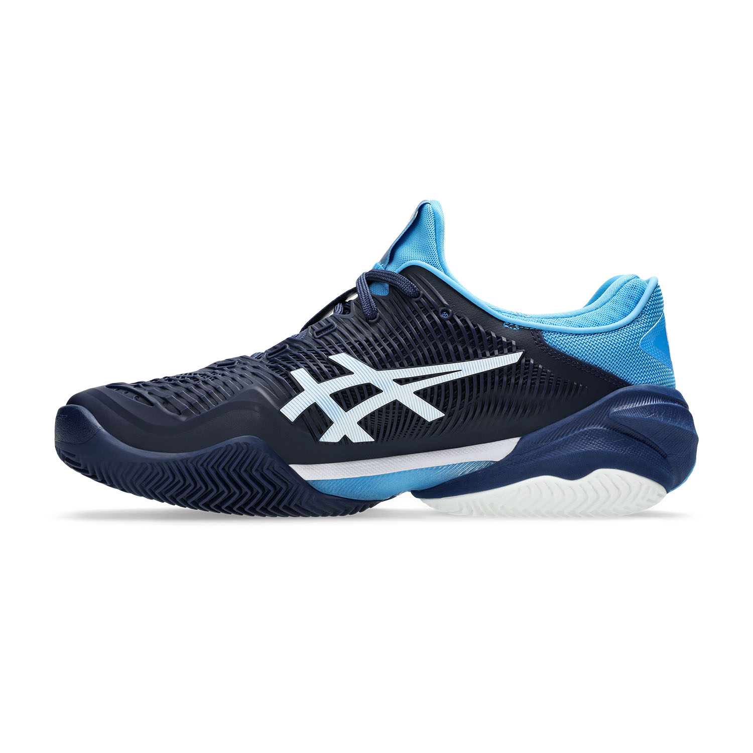 Asics Court FF 3 Novak Clay Men's Tennis Shoes - Blue Exspanse