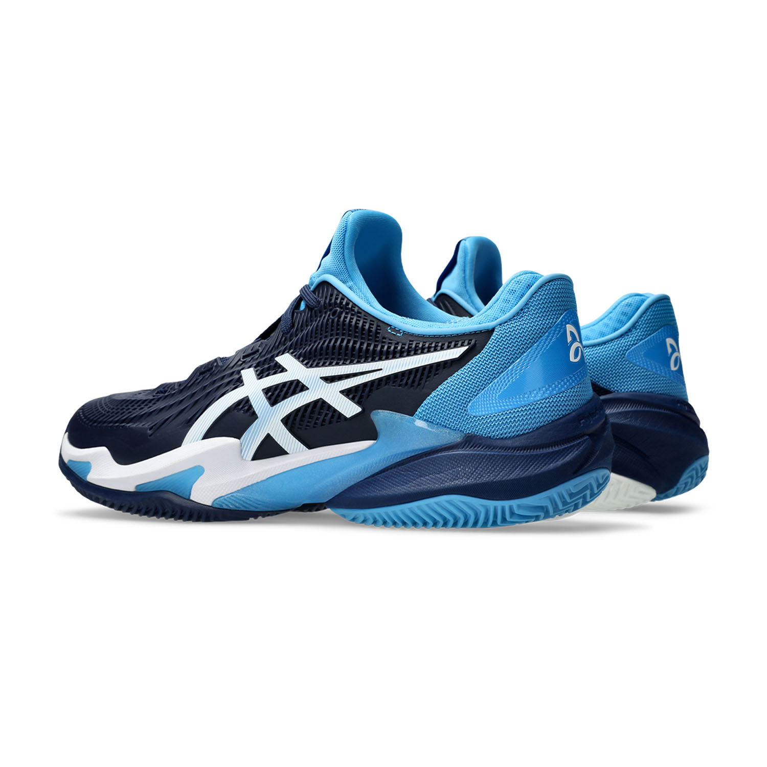 Asics Court FF 3 Novak Clay Men's Tennis Shoes - Blue Exspanse