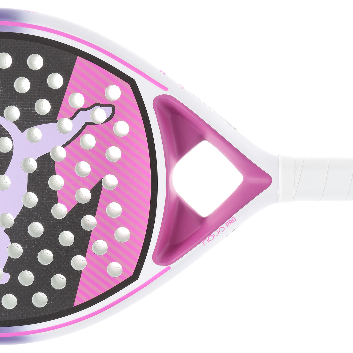 Puma Nova Pro Padel Racket - Black/Poison Pink/White