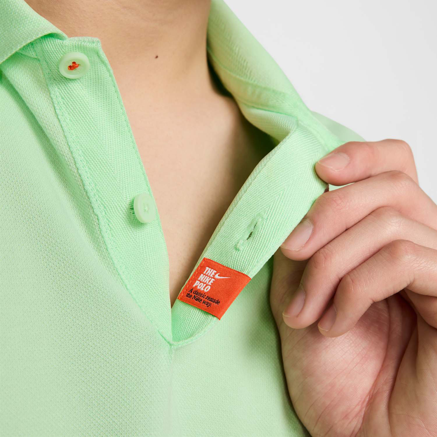 Nike Rafa Logo Men's Tennis Polo - Vapor Green/Stadium Green