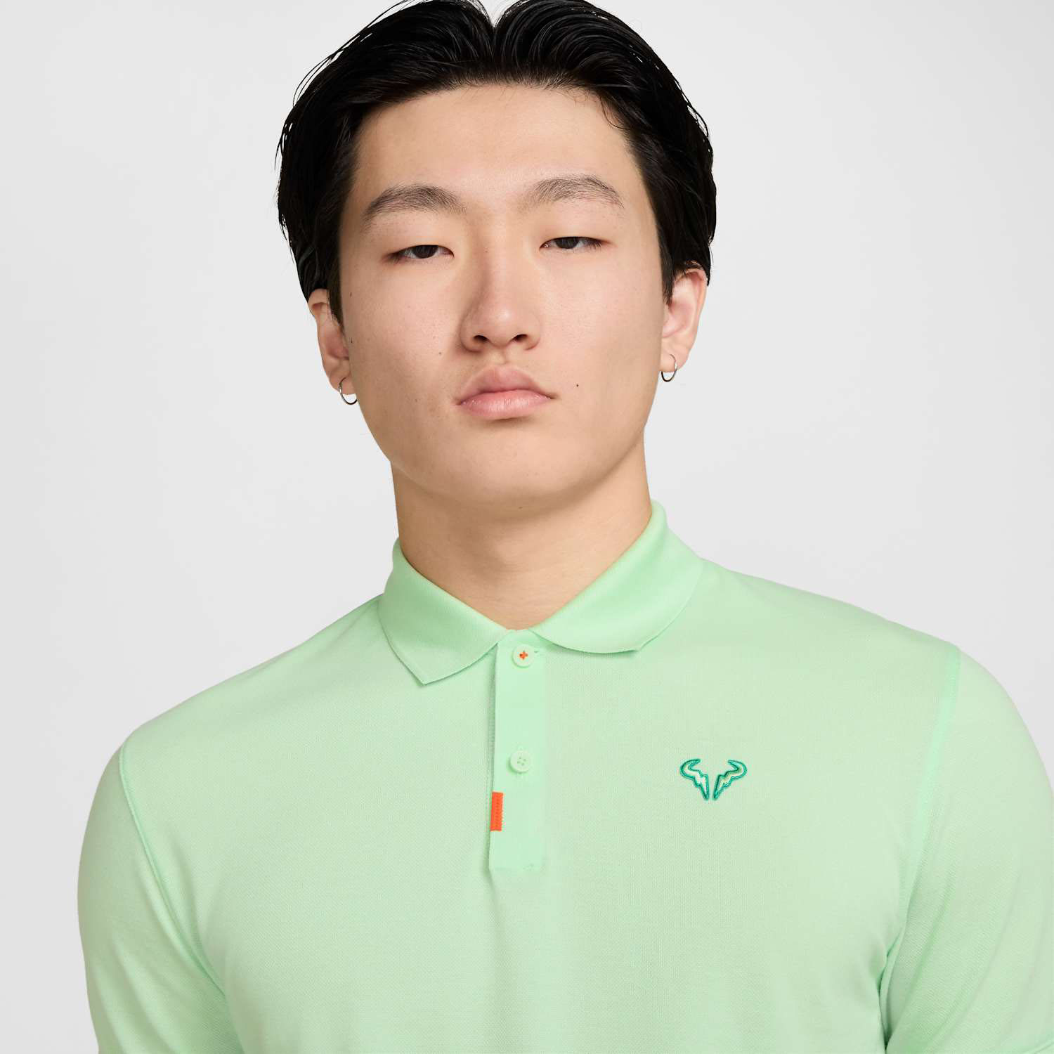 Nike Rafa Logo Men's Tennis Polo - Vapor Green/Stadium Green