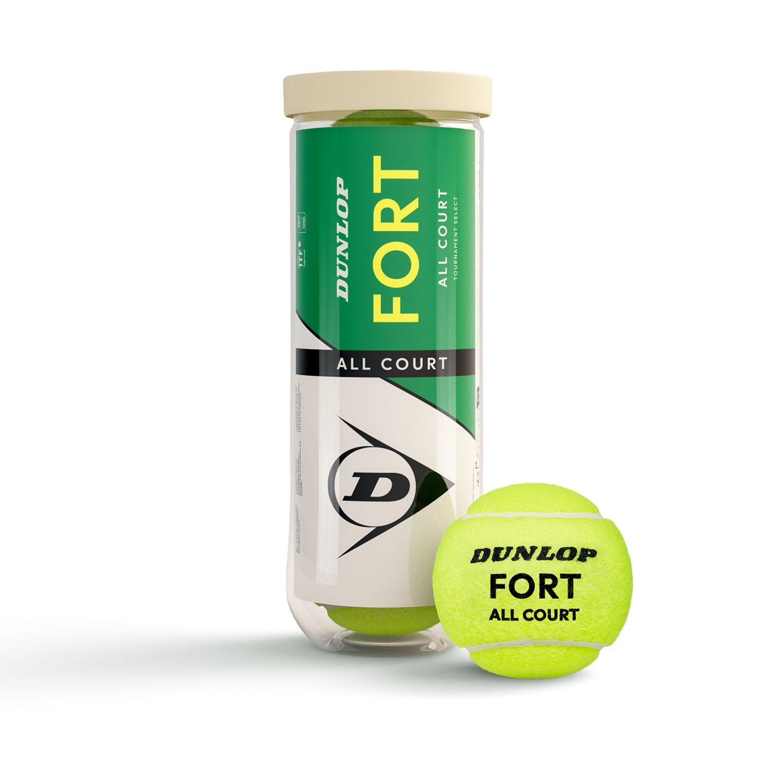 Dunlop Fort All Court Tournament Select - 3 Tennis Ball Can