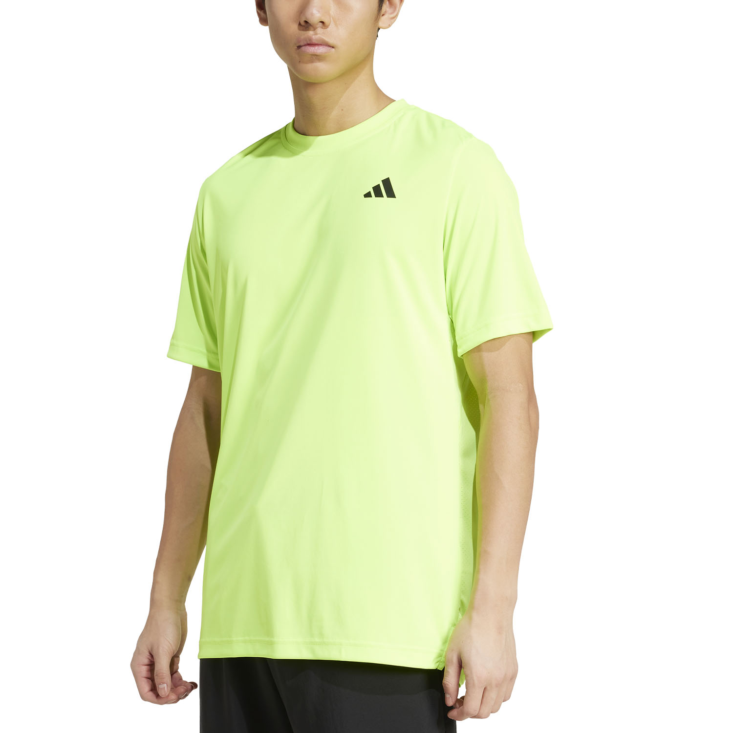 adidas Club Climacool Logo Men's Tennis T-Shirt - Lucid Lemon